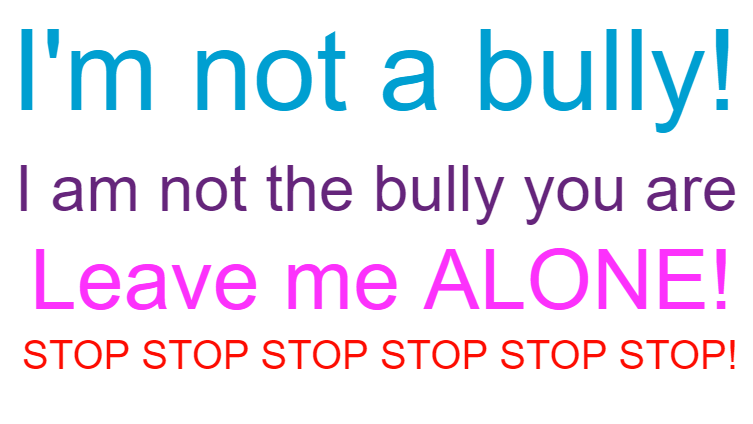 I'M NOT A BULLY! | Childline
